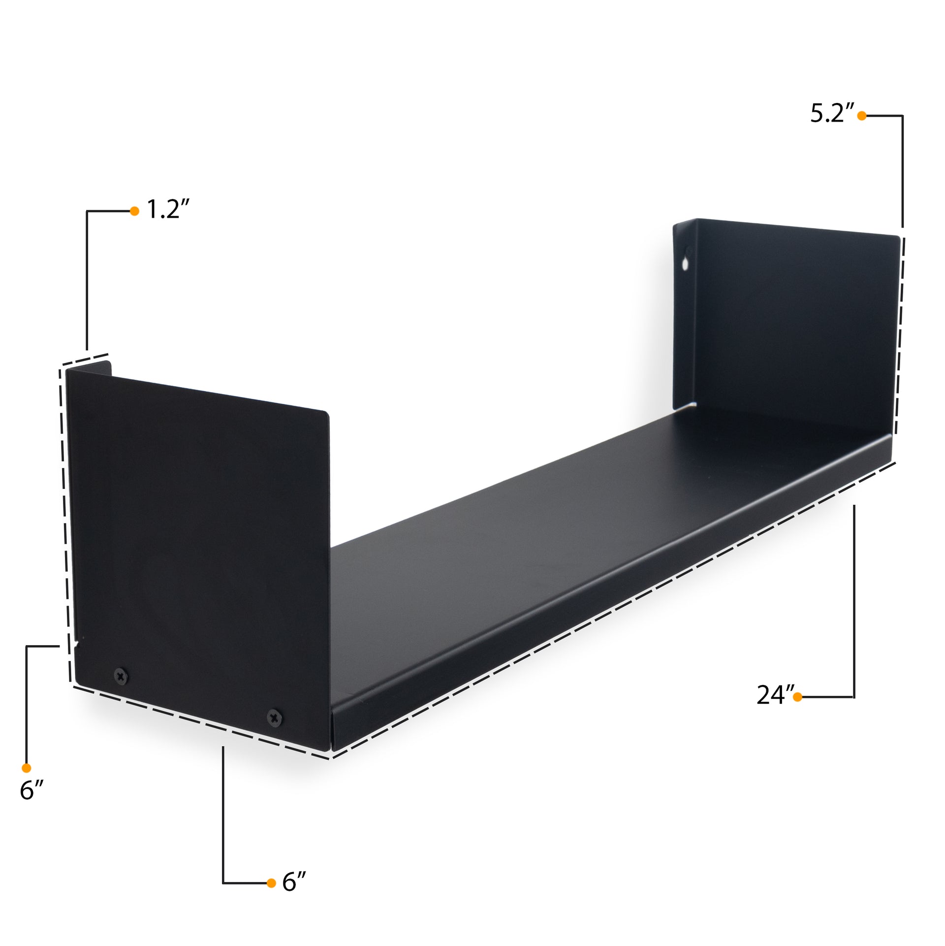 LIBRO Metal Shelves, Floating Shelves Black, Book Shelf for Wall Decor ...